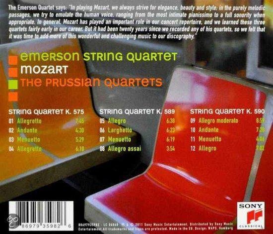 Mozart: The Prussian Quartets, Emerson String Quartet | Muziek | bol