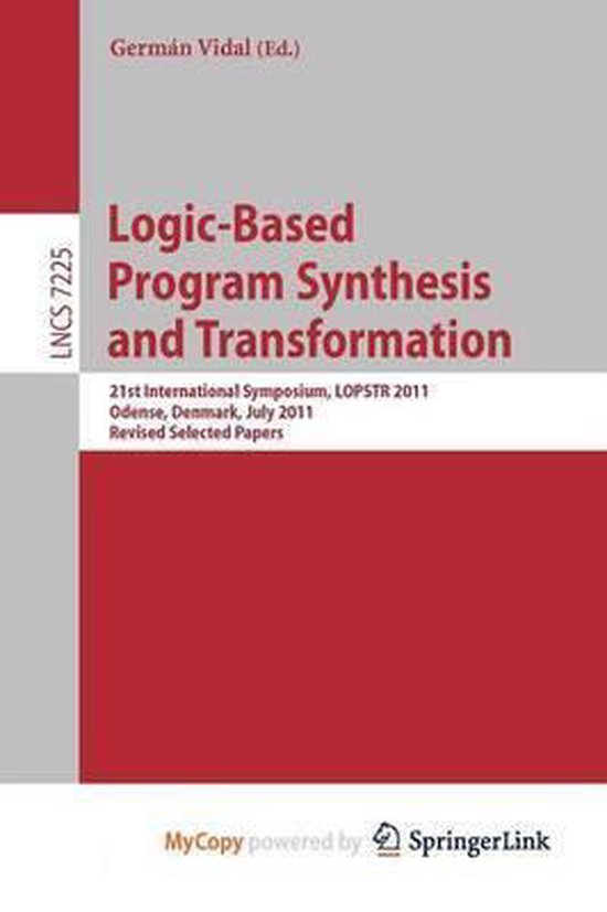 Logic-Based Program Synthesis and Transformation | 9783642322129 ...