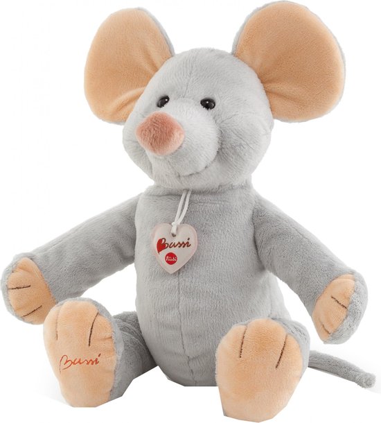 Trudi Knuffel Muis 38 Cm Grijs | bol