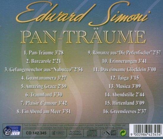 Pan-Traume, Edward Simoni | CD (album) | Muziek | bol.com