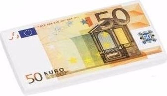 bol.com | Grote 50 Euro biljet gum 13 x 7 cm