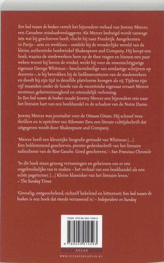 Een bed tussen de boeken, Jeremy Mercer | 9789045014593 | Boeken | bol