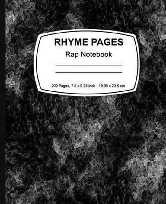 Rhyme Pages: Rap Notebook, Hip Hop | 9781519676511 | Boeken | bol.com