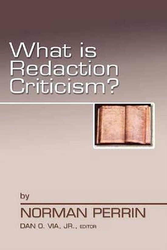 What is Redaction Criticism? | 9781579105457 | Norman Perrin | Boeken ...