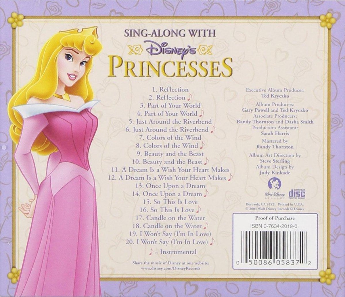 Disney's Princess Sing-Along Album, Disney | CD (album) | Muziek | bol.com