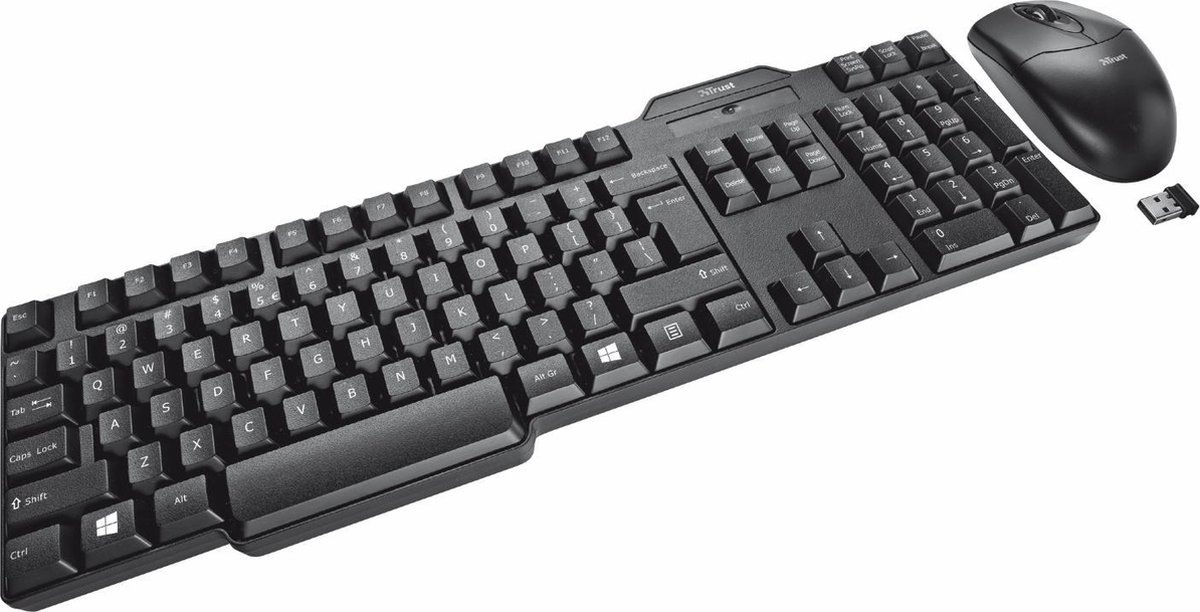 Trust Draadloos Toetsenbord en Muis - Qwerty | bol