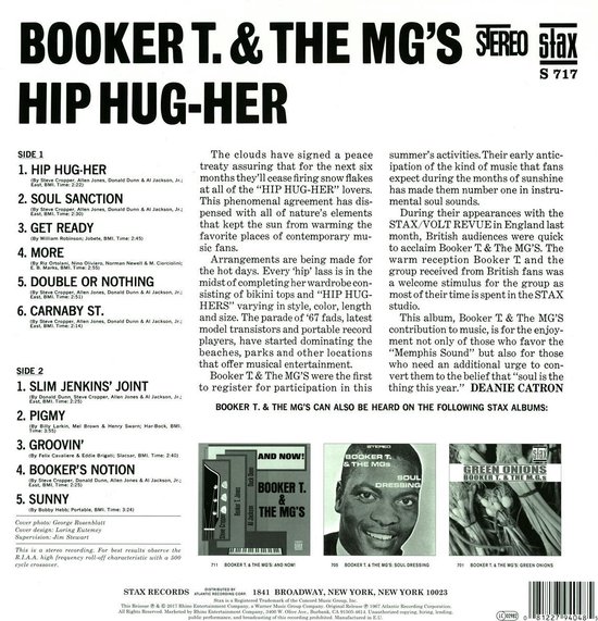 Hip-Hug-Her, Booker t. & The Mg'S | LP (album) | Muziek | bol
