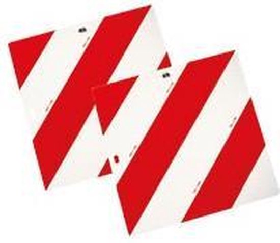 Rood wit markeringsbord vrachtwagen - retroreflecterend - aluminium ...