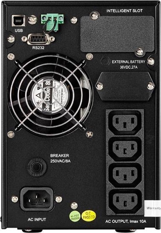 AEG Protect C.1000 + Battery Pack Dubbele conversie (online) 1000VA 4AC ...