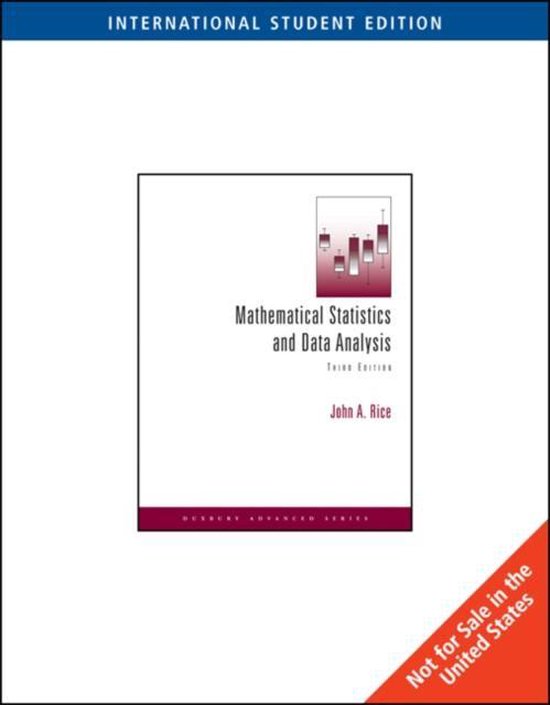 Mathematical Statistics & Data Analysis | 9780495118688 | John Rice ... Mathematical Statistics & Data Analysis | 9780495118688 | John Rice ...