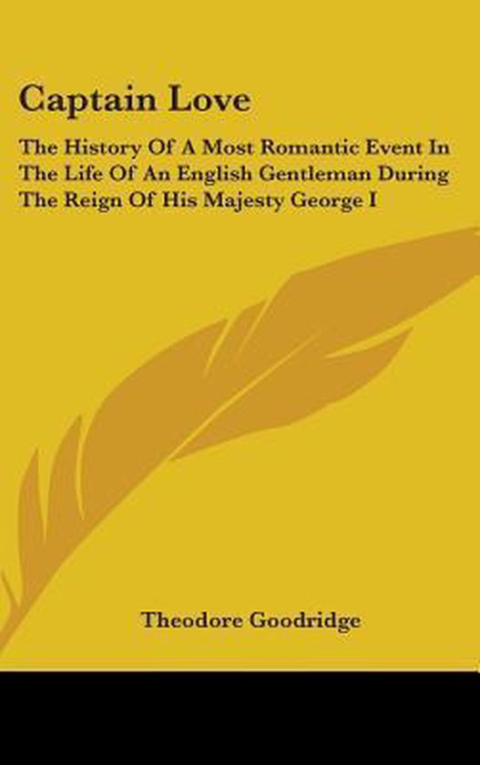 Captain Love, Theodore Goodridge | 9780548433669 | Boeken | bol.com
