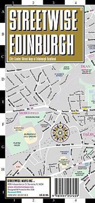 Streetwise Edinburgh Map - Laminated City Center Street Map of ...