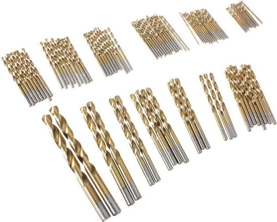 Borenset 99 Delig Gereedschap Titanium Coating Hss Boor Boorset Voor Aluminium