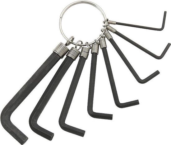 Inbussleutel Set 2mm - 10mm 8-Delig Zwart | bol