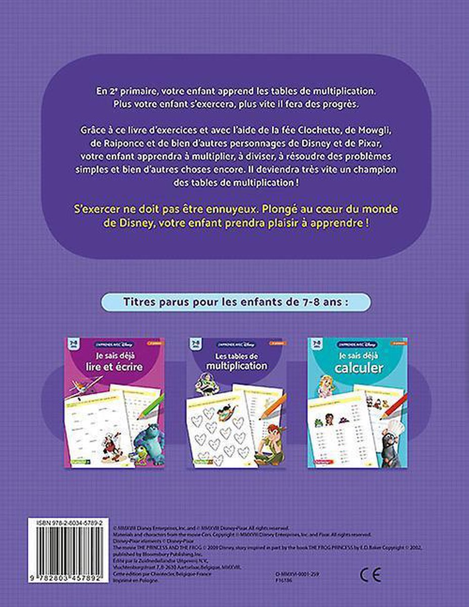 Disney J'apprends avec - Les tables de multiplication (7-8 a ...