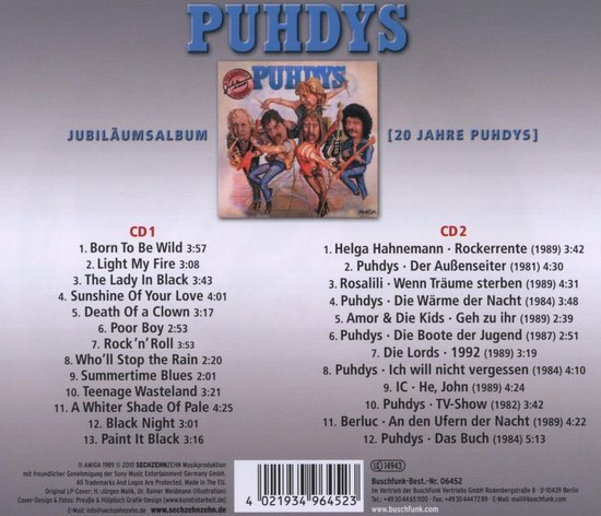 JubilÄUmsalbum (20 Jahre Puhdys), Puhdys | CD (album) | Muziek | bol.com