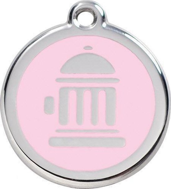 Red Dingo Hondenpenning 30 mm brandkraan roze | bol
