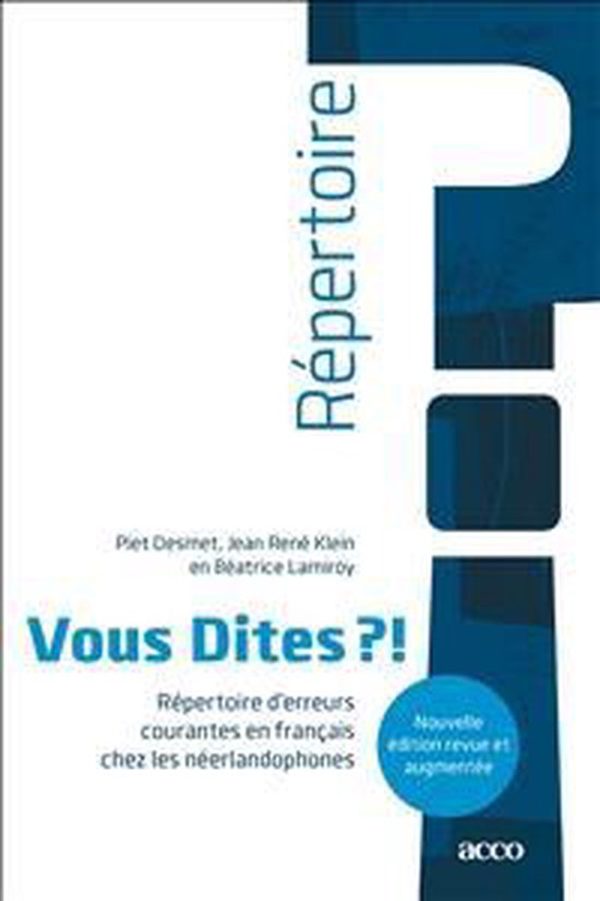 Vous Dites ?! | 9789463441896 | Guido Vanhee | Boeken | bol
