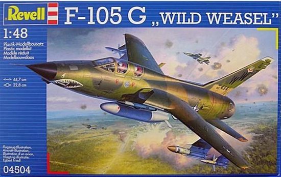 Revell 04504 modelbouwkit 1:48 F-105 G "Wild Weasel" | bol.com