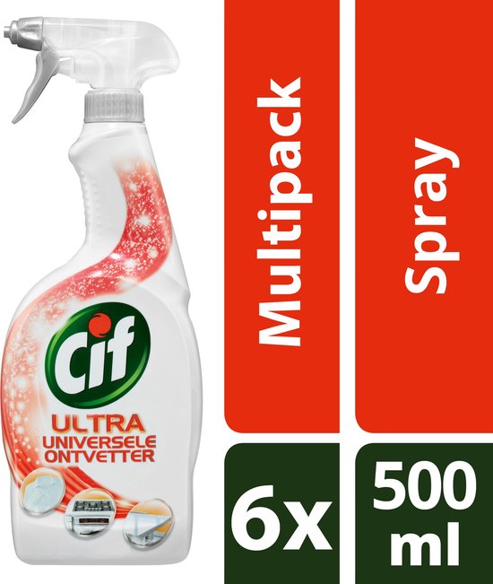Cif Ultra Ontvetter - 6 x 500 ml - Spray | bol.com