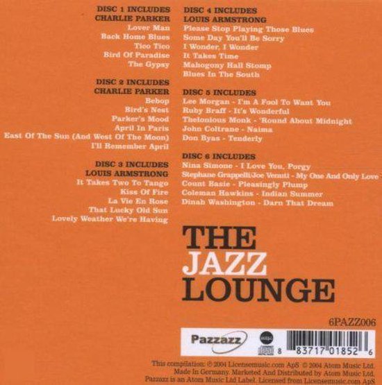 Various Artists - The Jazz Lounge (6 CD), various artists | Muziek | bol