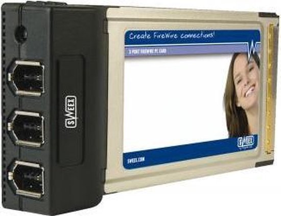 Sweex 3-Port FireWire PC Card | bol