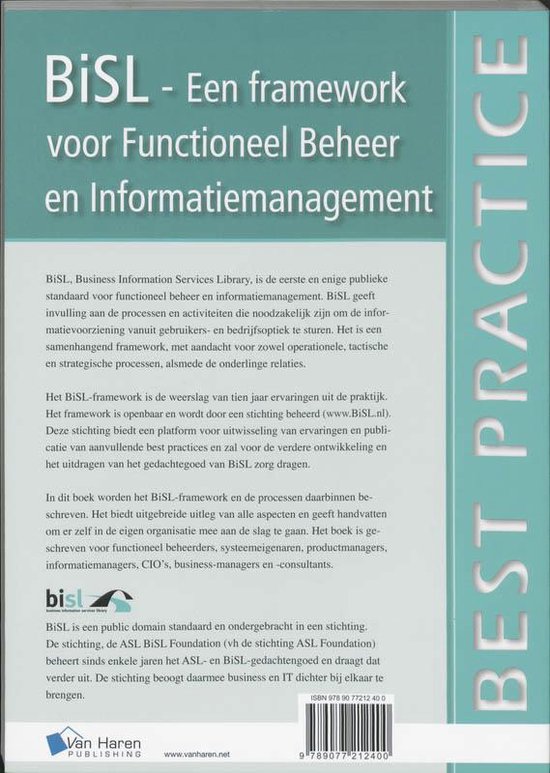 BISL, een Framework voor Functioneel Beheer en Informatiemanagement ...