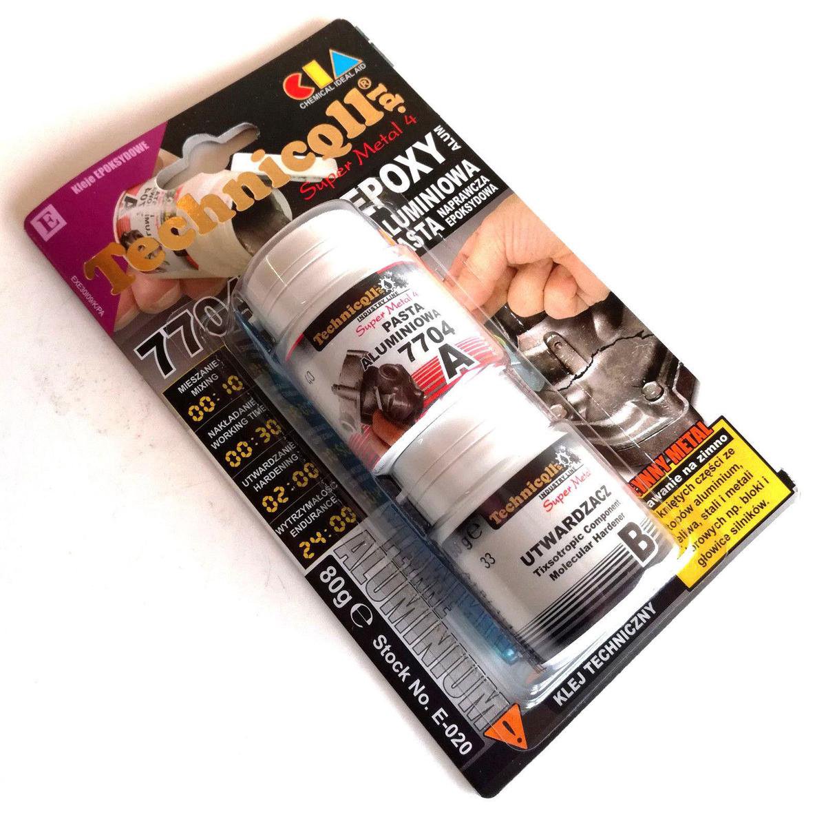 1 x EPOXY ALUMINIUM PASTE FOR FIXING CRACKS IN METAL PARTS ENGINE ...