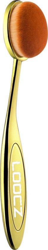 Ovale foundation make up kwast goud gold edition oval | bol.com