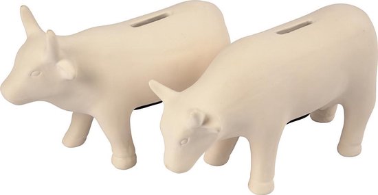 Spaarkoe, h: 12 cm, l: 18 cm, 8 stuks | bol