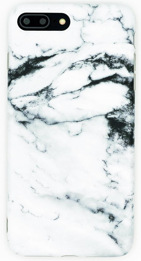 Luxe Marmer Iphone 7 Plus Iphone 8 Plus Hoesje Marmer Zwart Wit Case