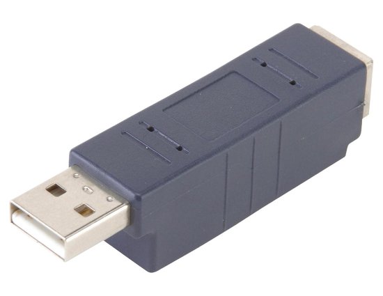 Bandridge - USB A-B Verloopstekker - Grijs | bol