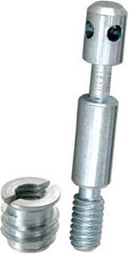 Vynex verbindingsschroef verzinkt staal 6 x 60 mm - 2 stuks | bol.com