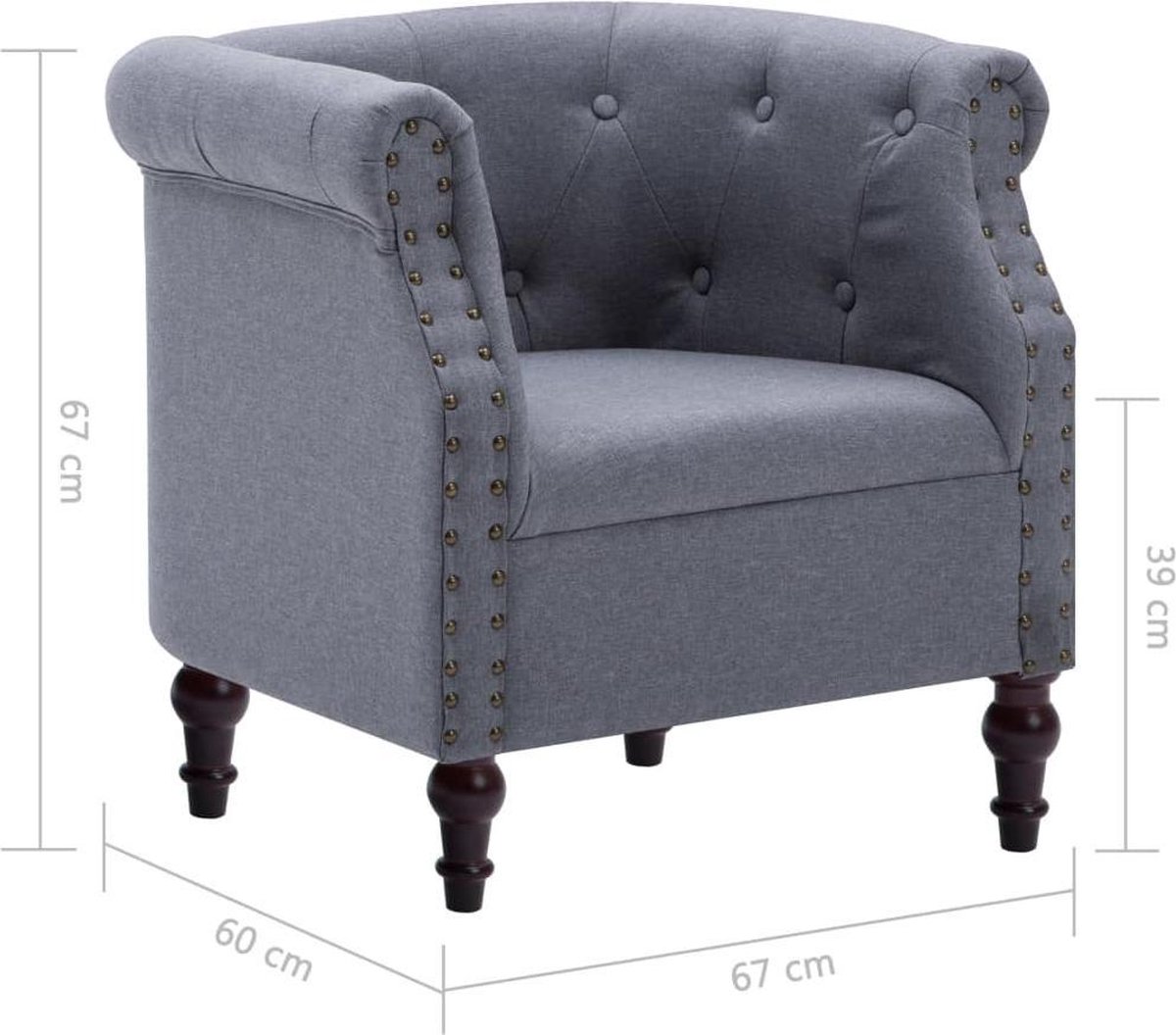 Luxe Fauteuil Lichtgrijs / Loungestoel / Lounge stoel / Relax stoel ...