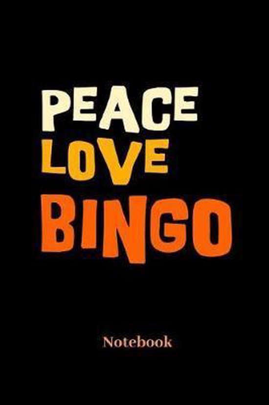 Peace Love Bingo Notebook, Comic Notes | 9781098505509 | Boeken | bol.com