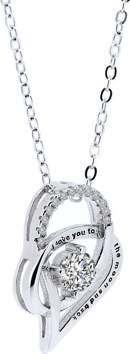 Fate Jewellery FJ450 Ketting - "I love you to the moon and back ...