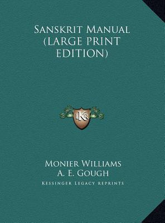 Sanskrit Manual, Monier Williams | 9781169894211 | Boeken | bol