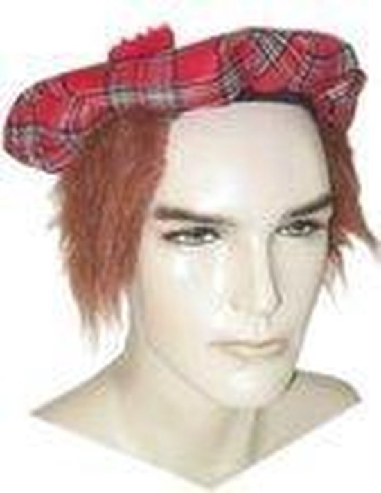 Baret geruit met rossig haar | bol