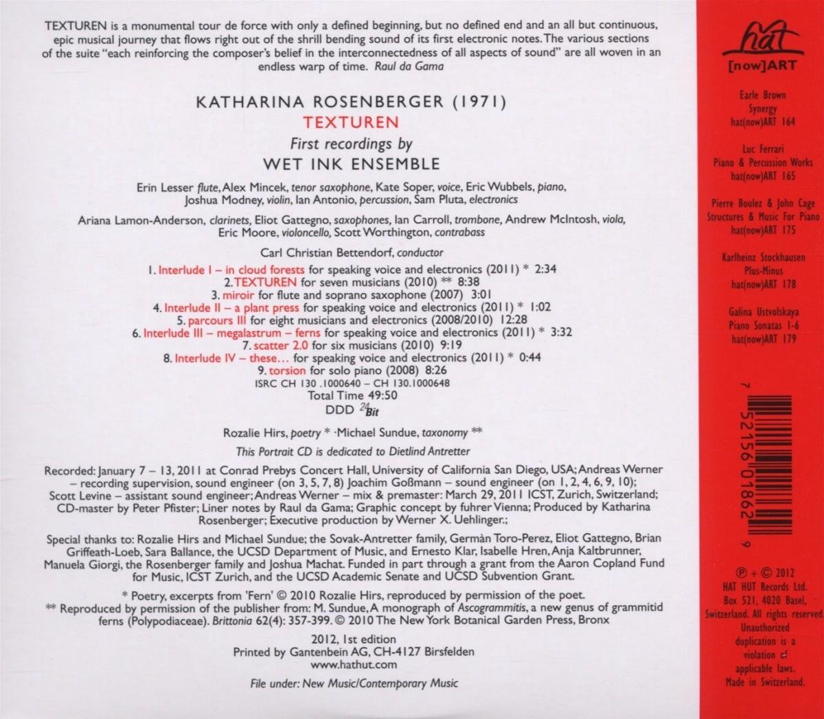 Texturen, Wet Ink Ensemble | CD (album) | Muziek | bol.com