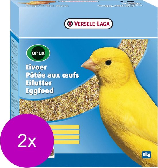 Versele-Laga Orlux Eivoer Droog Kanarie - Vogelvoer - 2 x 5 kg Geel | bol