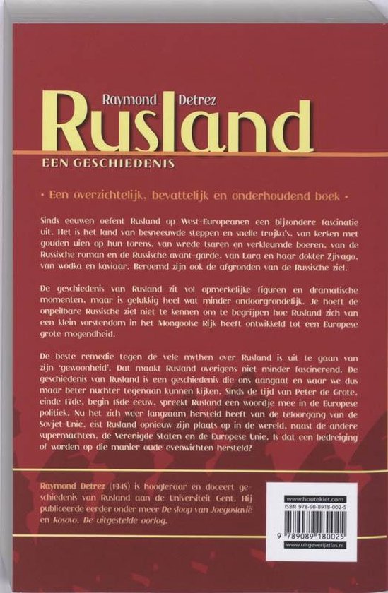 Rusland een geschiedenis, Raymond Detrez | 9789089180025 | Boeken | bol