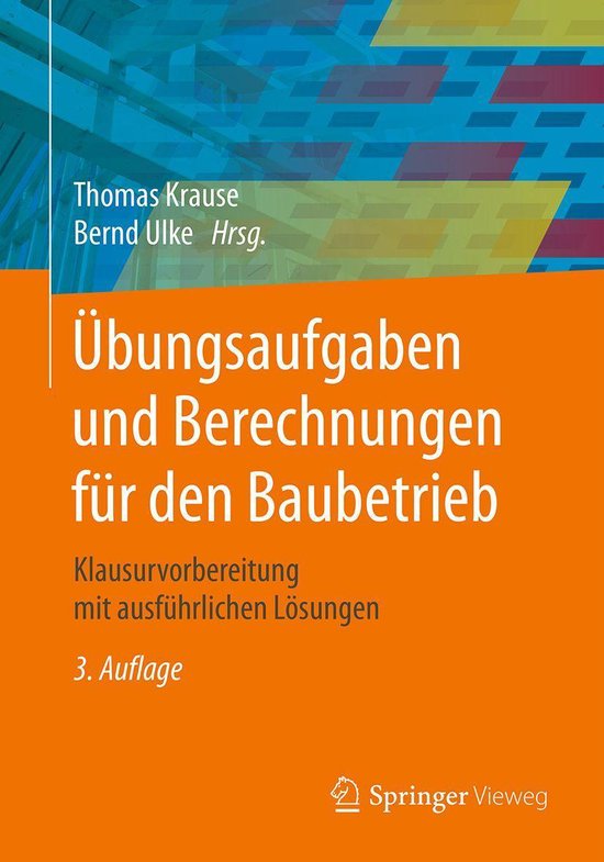 Übungsaufgaben und Berechnungen für den Baubetrieb (ebook), Thomas ...