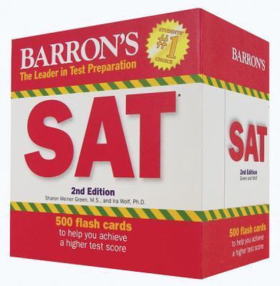 Barron's SAT Flash Cards, 2nd Edition, Sharon Weiner Green ...