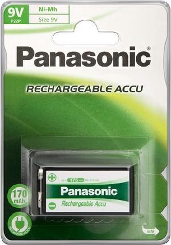 Panasonic 9V 170 mAh E-blok NiMH Oplaadbare Batterij - 1 stuk | bol.com