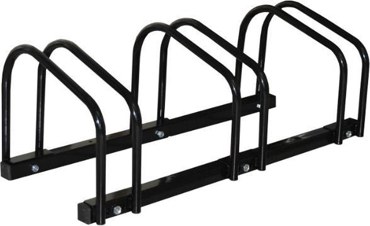 Fietsenrek 3 plaatsen zwart | bol.com