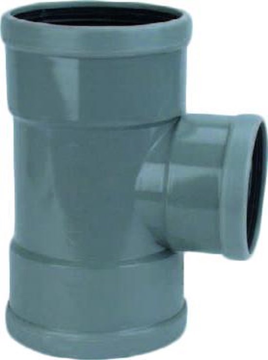 PVC Verloop T-Stuk 88° manchet - 3 x mof 125 x 110 mm | bol.com