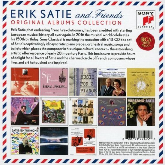 Erik Satie & Friends, E. Satie | CD (album) | Muziek | bol.com