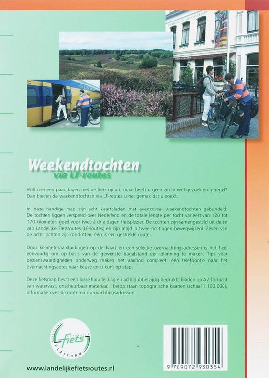Weekendtochten Via Lf-Routes + Map Met Boekje (20 Blz.) En Acht ...