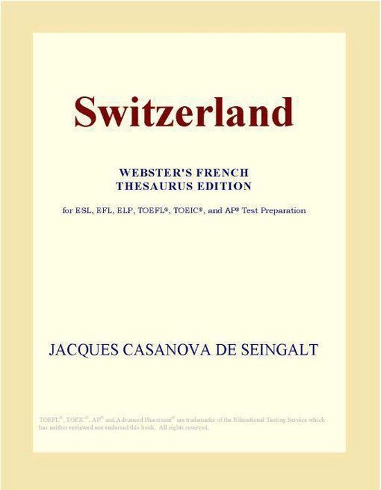 Switzerland (Webster's French Thesaurus Edition) (ebook), Icon Group ...