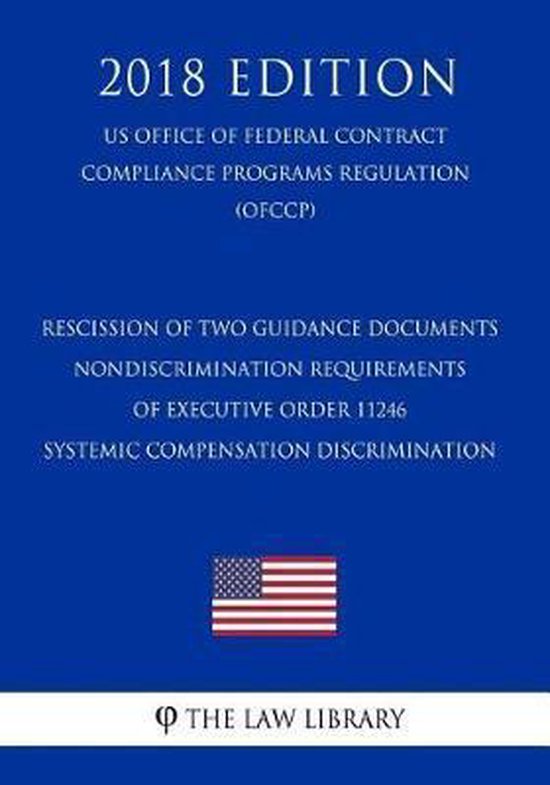 Rescission of Two Guidance Documents - Nondiscrimination Requirements ...